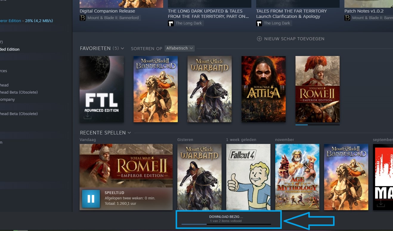 Steam | Downloaden tijdens het spelen | Internet Handleidingen