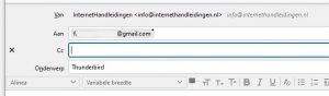 Thunderbird | Internet Handleidingen