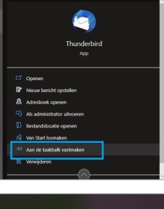 Programma vastmaken aan taakbalk | Internet Handleidingen
