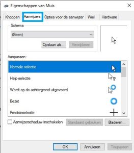 Windows | Muisaanwijzer aanpassen | Internet Handleidingen